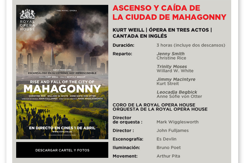 Coralea.com » Royal Opera House Live Cinema: Ascenso y caída de la ...