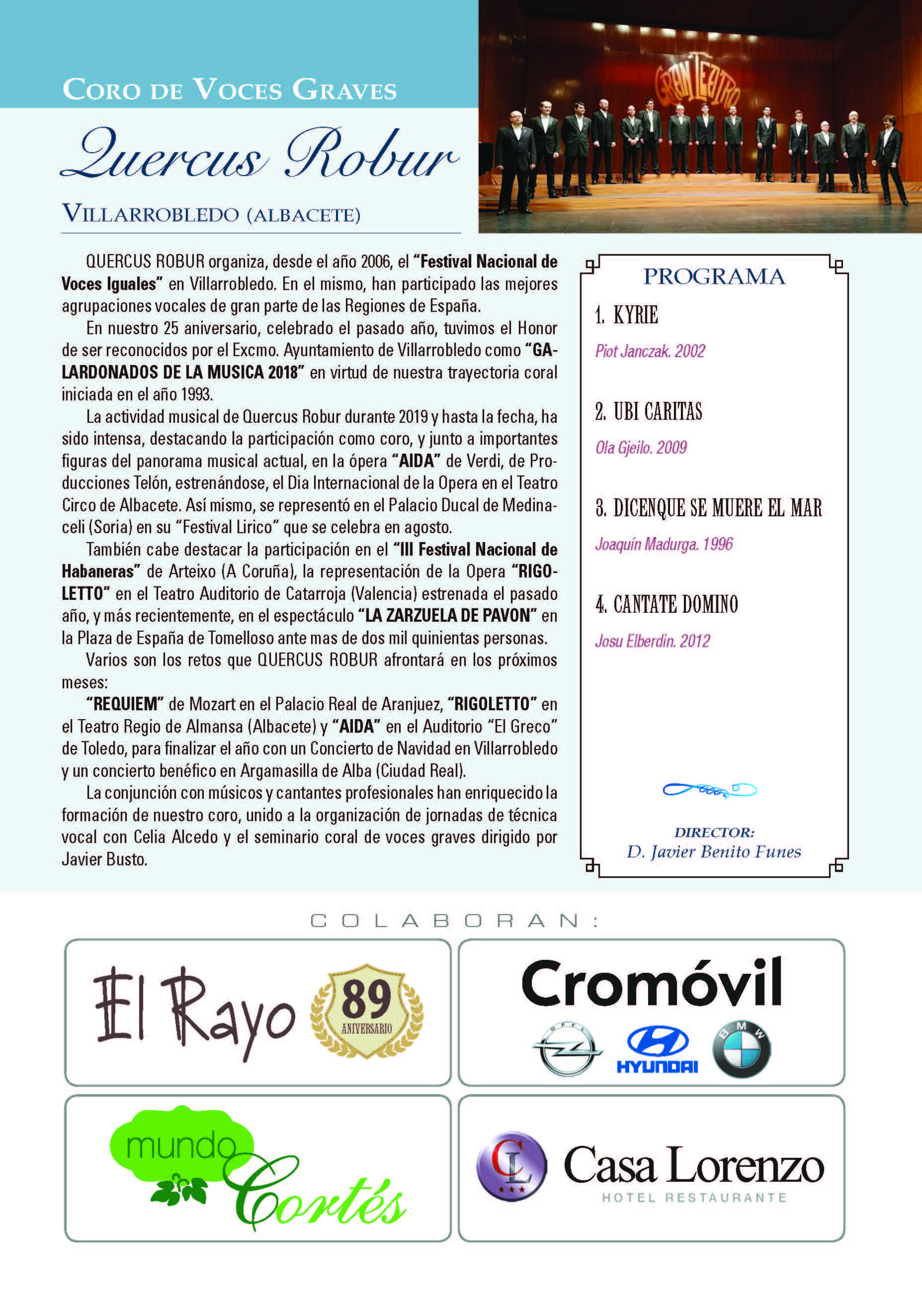 Coralea.com » XIV Festival Nacional de Voces Iguales de Villarrobledo